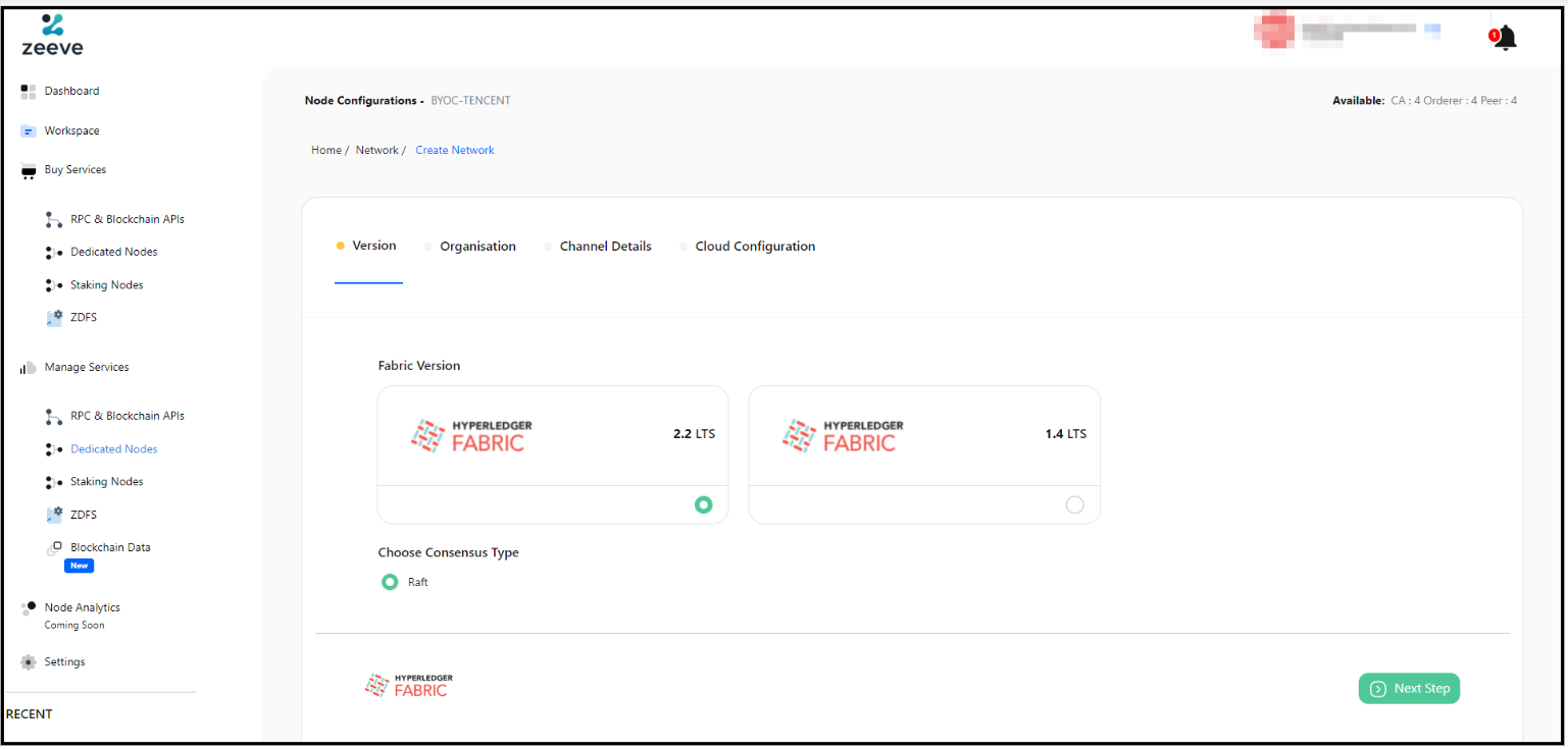 Zeeve Presents: No-code Deployment of Hyperledger Fabric Nodes on Tencent Cloud